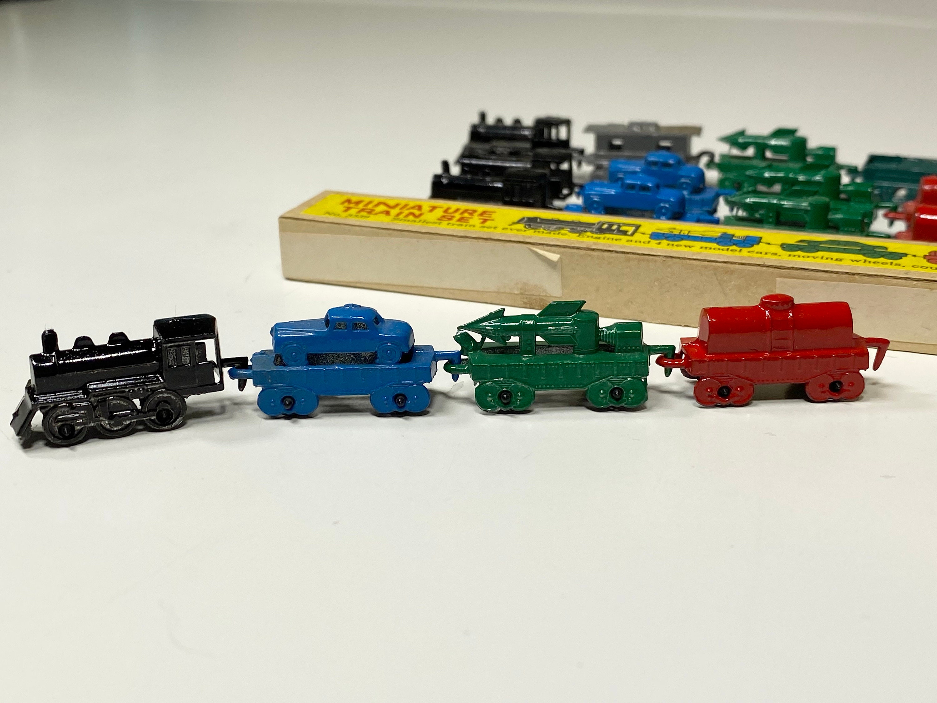 Vintage Miniature Metal Train Set Made in Japan 2 Sets W/ Box - Etsy
