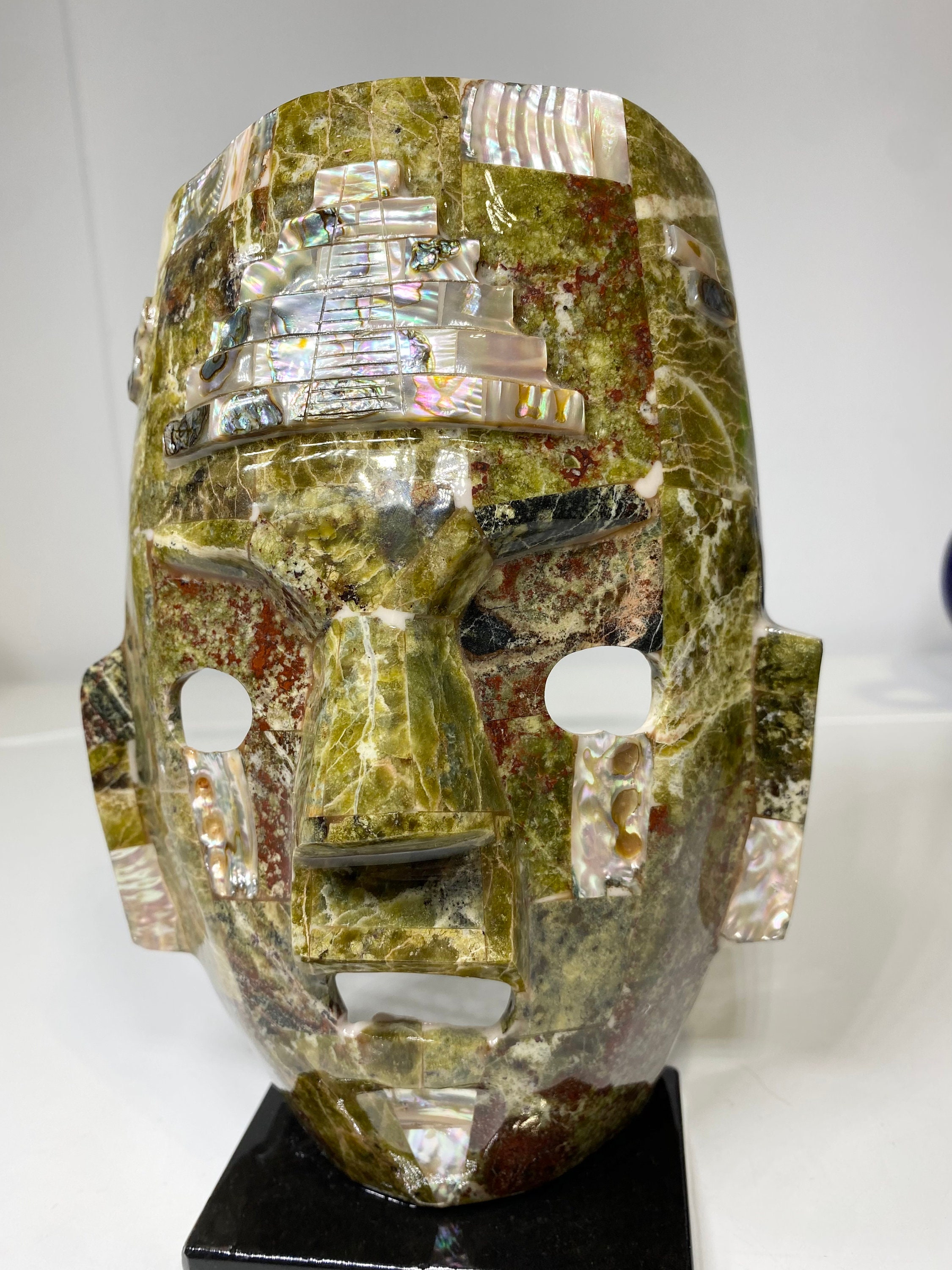 Aztec Mask Teotihuacan Funerary Mask Mosaic Mask Aztec and - Etsy