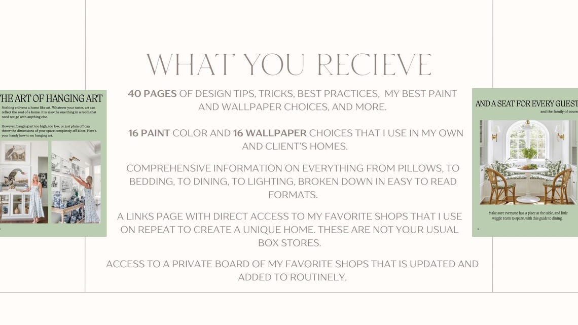 Design Guide | Curated Interiors | E-design | Design Guide Book ...
