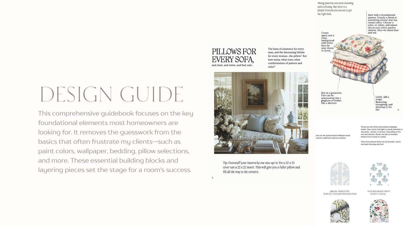 Design Guide | Curated Interiors | E-design | Design Guide Book ...