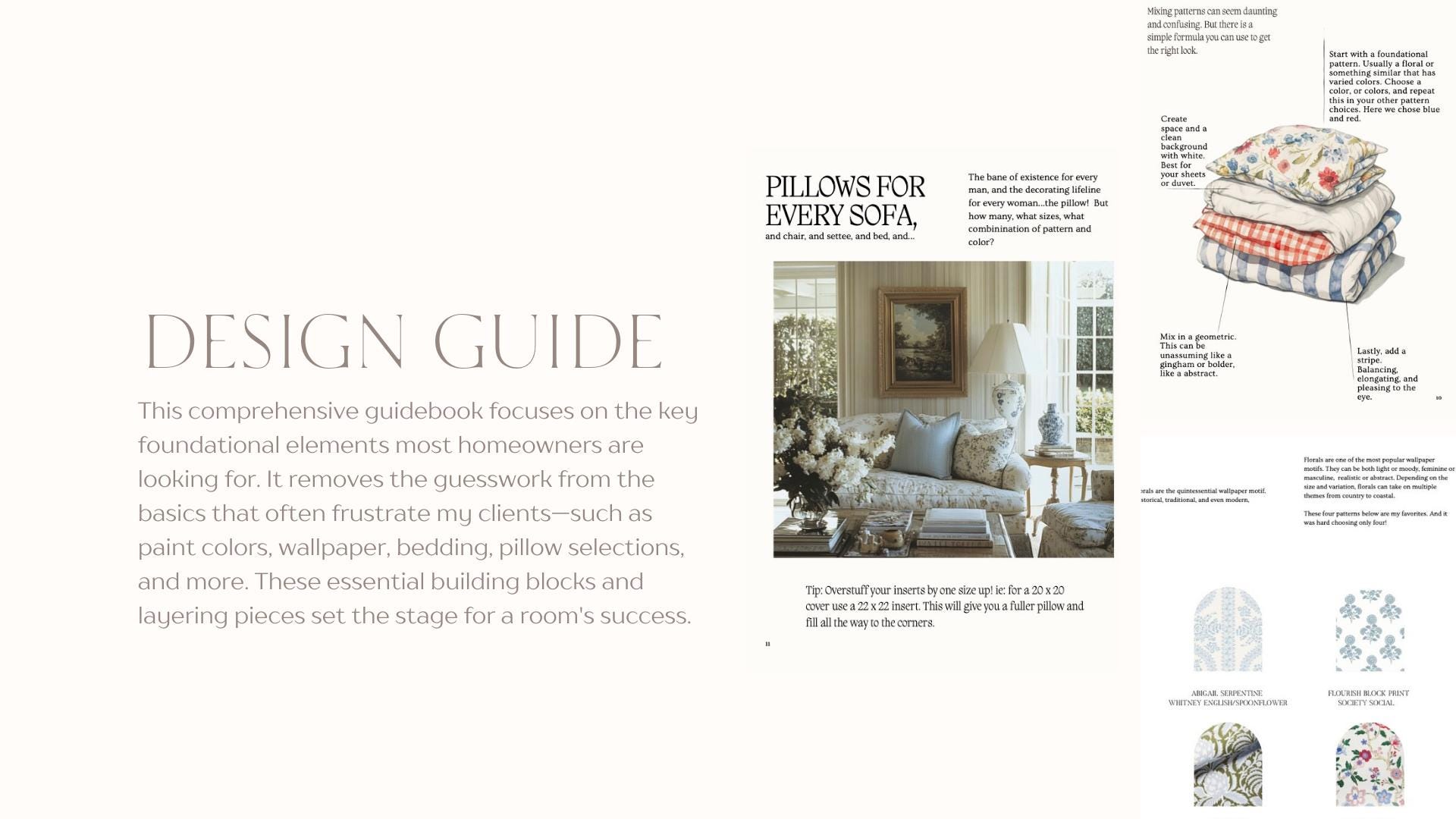 Design Guide | Curated Interiors | E-design | Design Guide Book ...