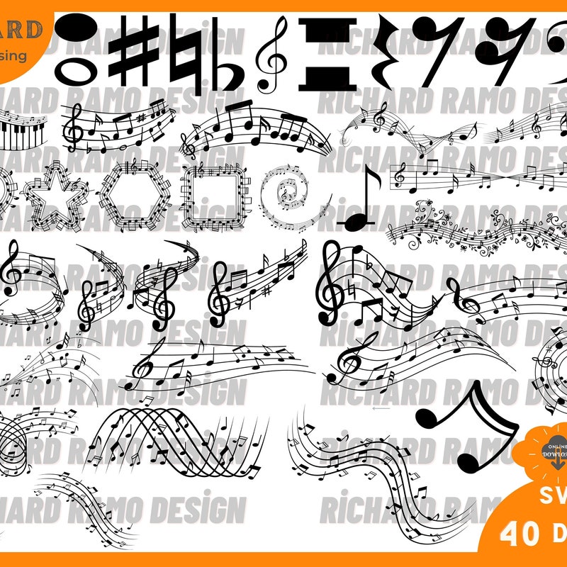 Music Note Stencil - Etsy