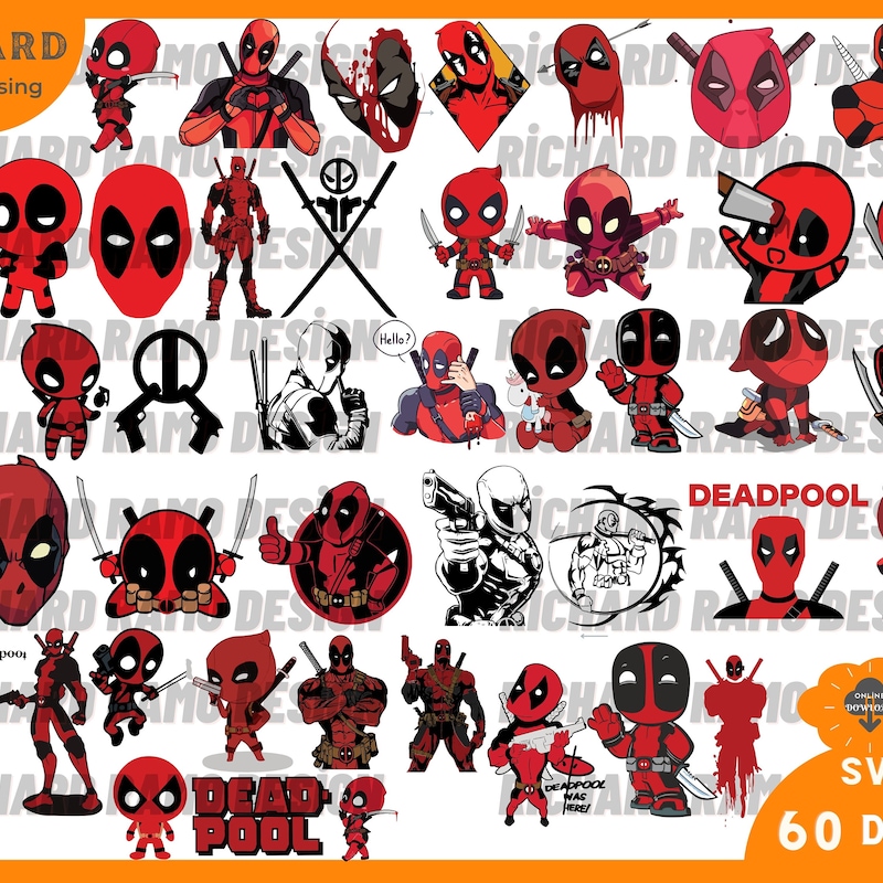 Deadpool Svg - Etsy