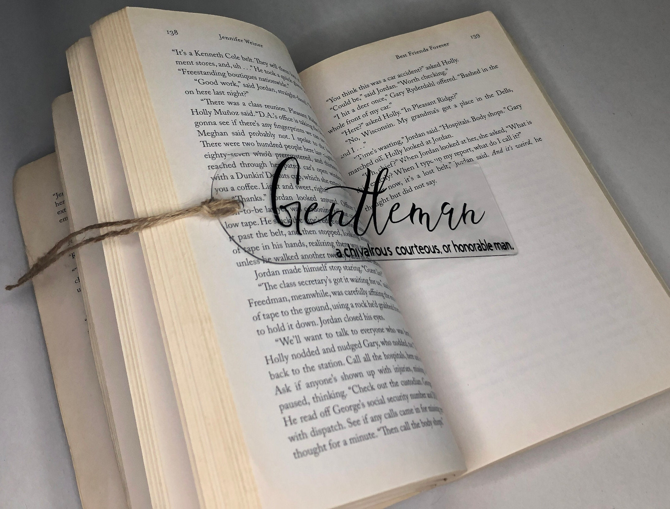 Wedding Party Bookmarks gentleman Definition Book Lovers Personalized ...