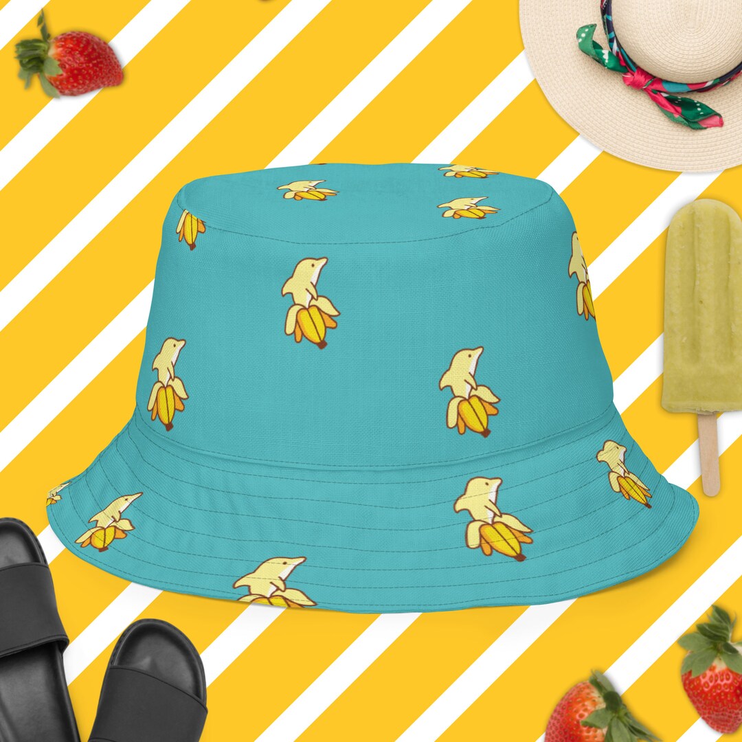 Banana Dolphin Bucket Hat - Etsy