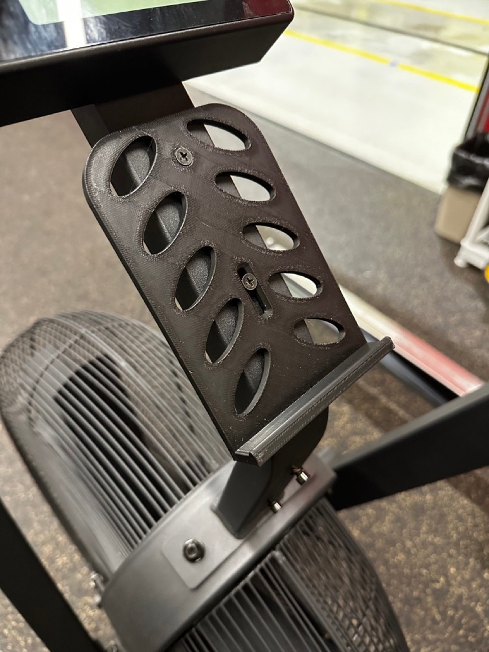 Rogue Echo Bike Phone Holder Black or White Fast Shipping Air Assault Bike Extended Version ...