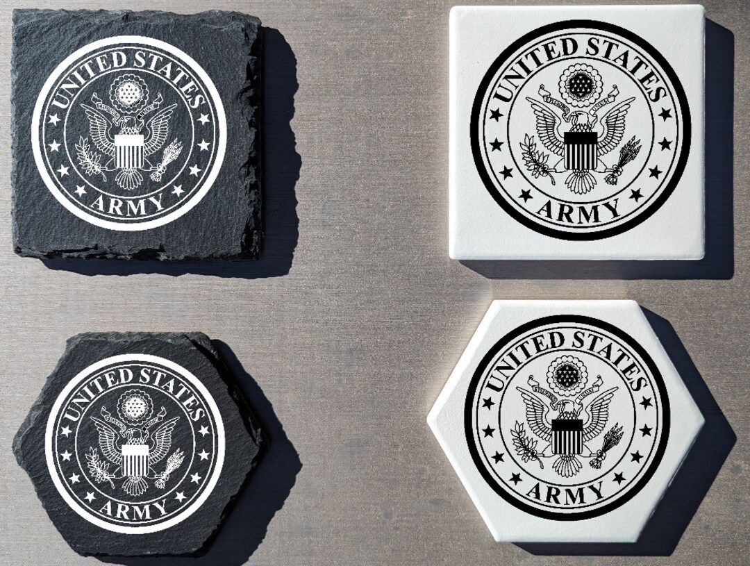 Army Coasters | Slate Coasters | US Army | Airforce | Us Navy | US ...