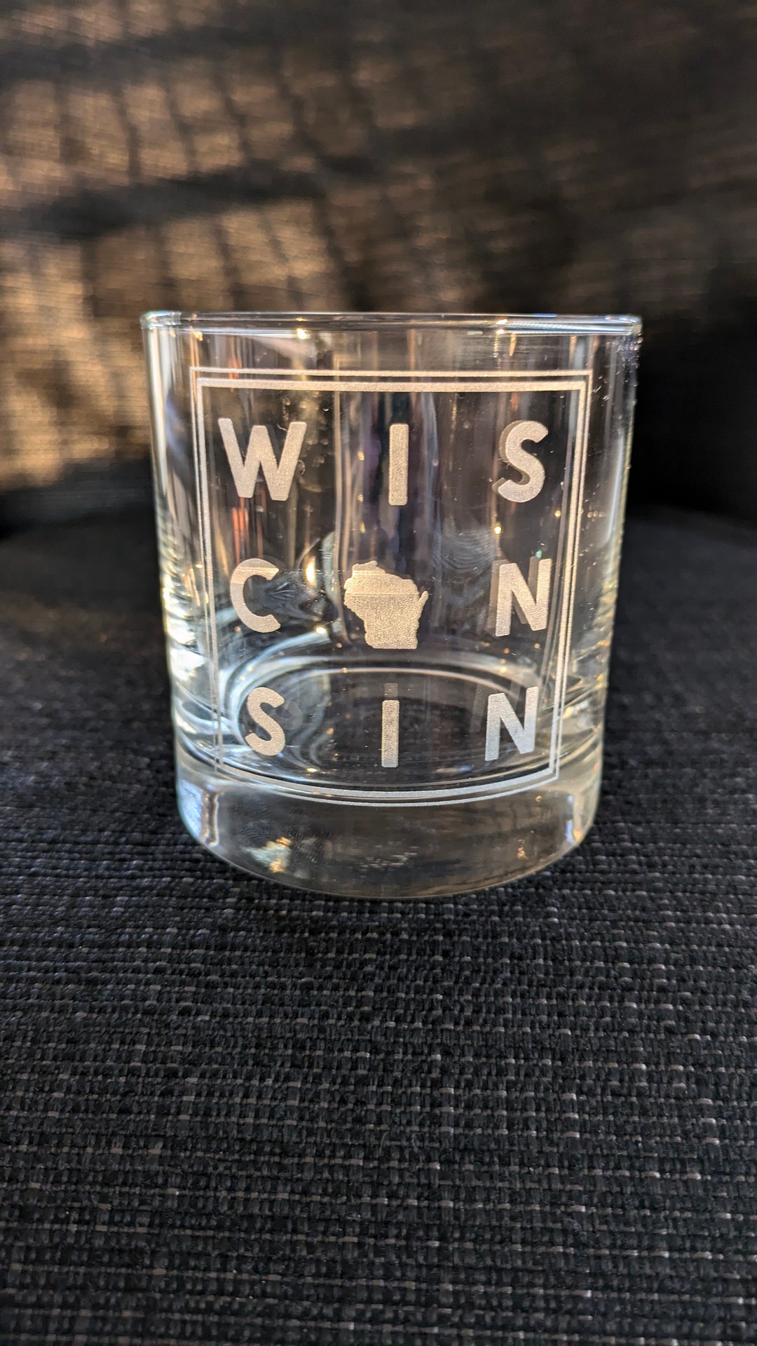 Wisconsin Whiskey Glass | Whiskey Glasses | Wisconsin State | Custom ...