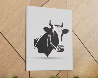 Black & White Cow Print - Etsy