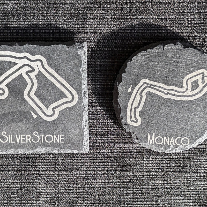 F1 Track Slate Coaster - Etsy
