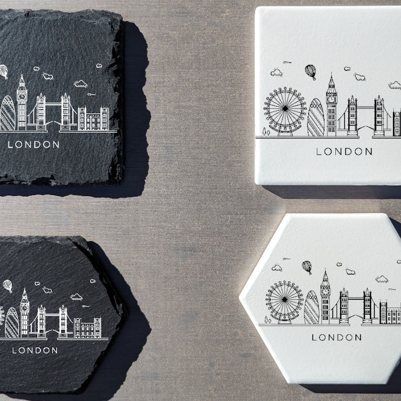 London Coasters - Etsy