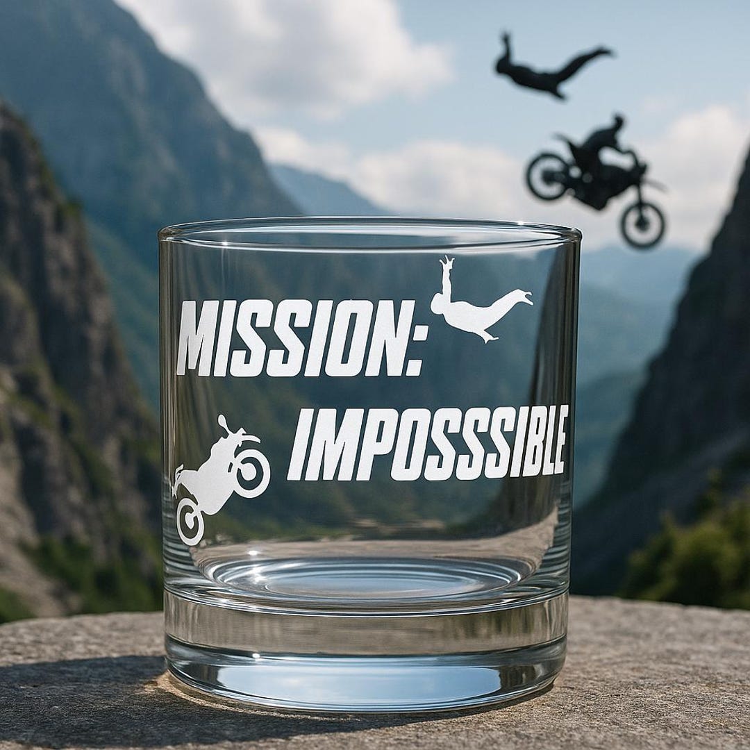 Mission Impossible Engraved Whiskey Glass: Movie Gift - Etsy
