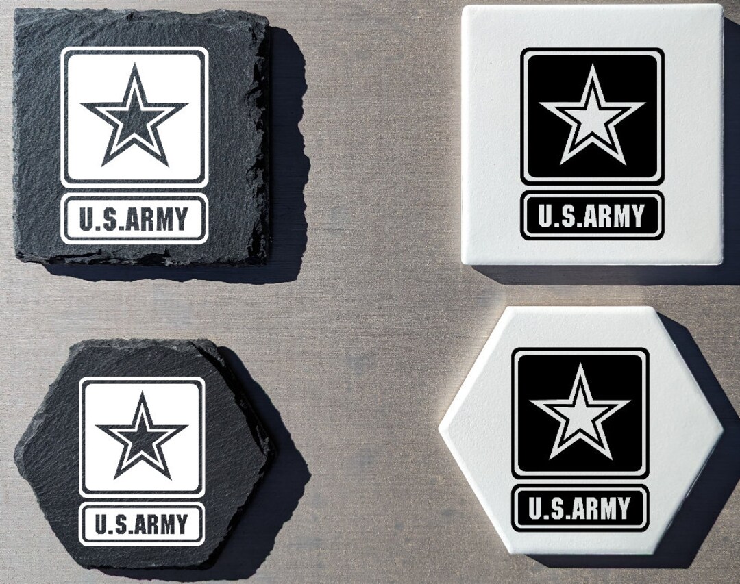 US Army Coasters | Slate Coasters | Airforce | Us Navy | US Marines ...