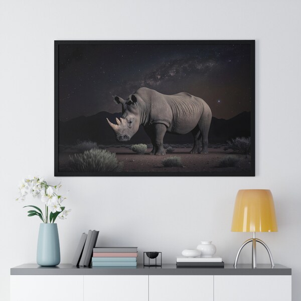 Rhino Wall Art - Etsy