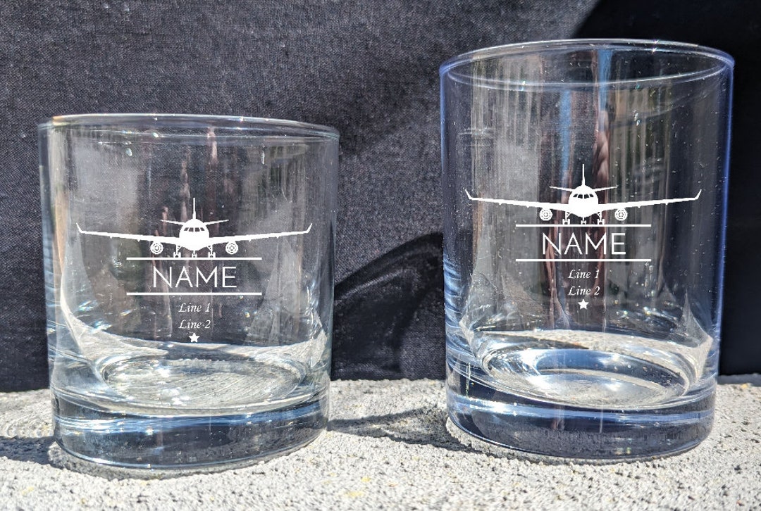 Pilot Gift | Airplane Whiskey Glass | Aviation Gift | Pilot Dad Gift ...