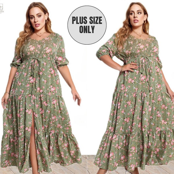 Plus Size Maxi Dress - Etsy