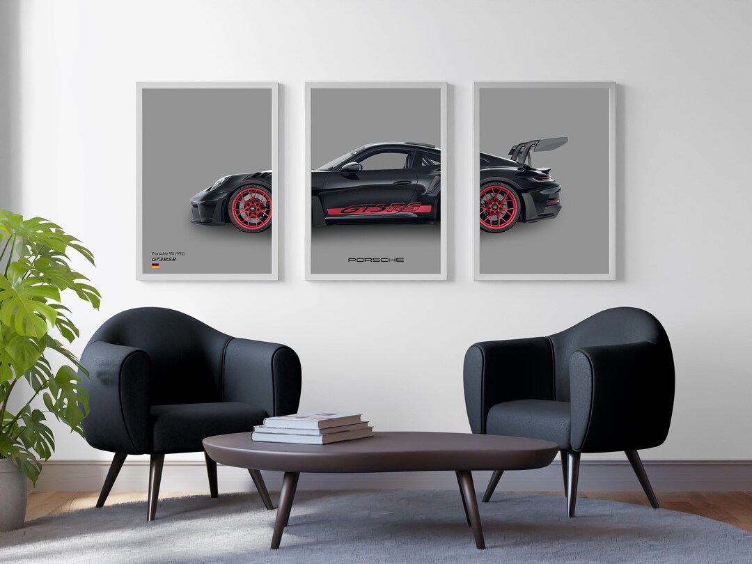 Prosche GT3 RS Wall Poster Set Decoration House Office - Etsy