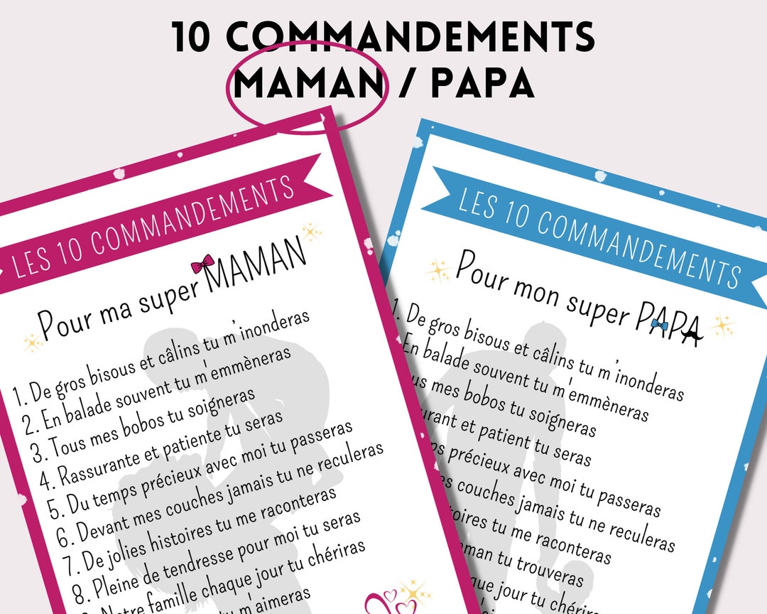10 Super Mom Commandments, to Download and Print, to Offer to the ...