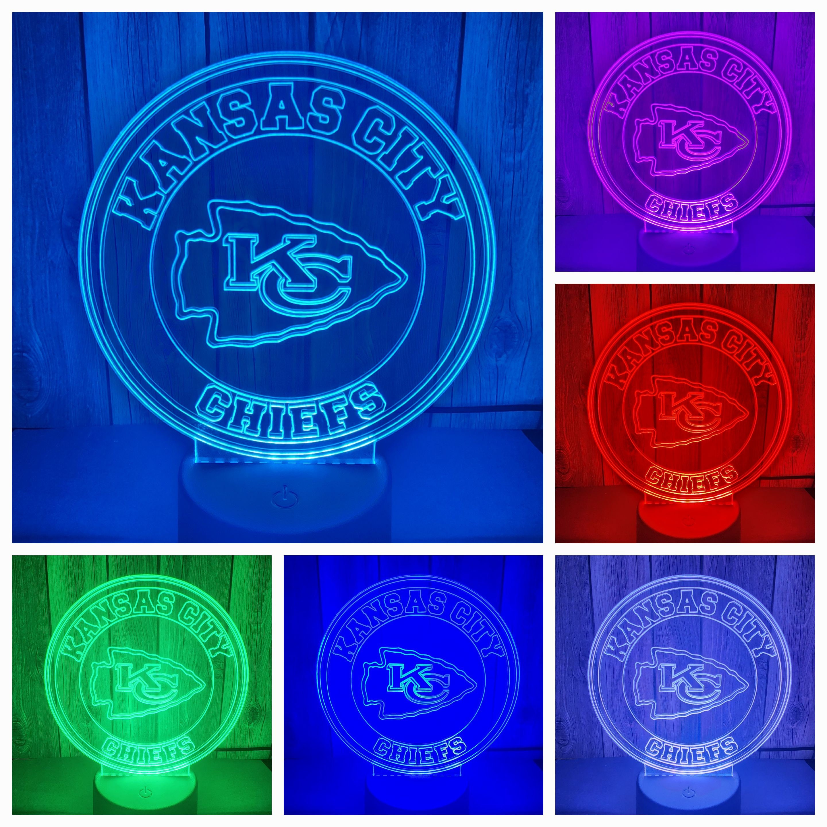 Kansas City Chiefs 3d Lamp - Etsy