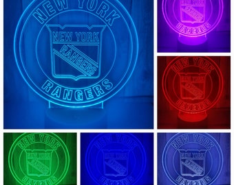 New York Rangers Lamp Shade NHL. Shades Are 9.5 X 5 X 7 Tall - Etsy