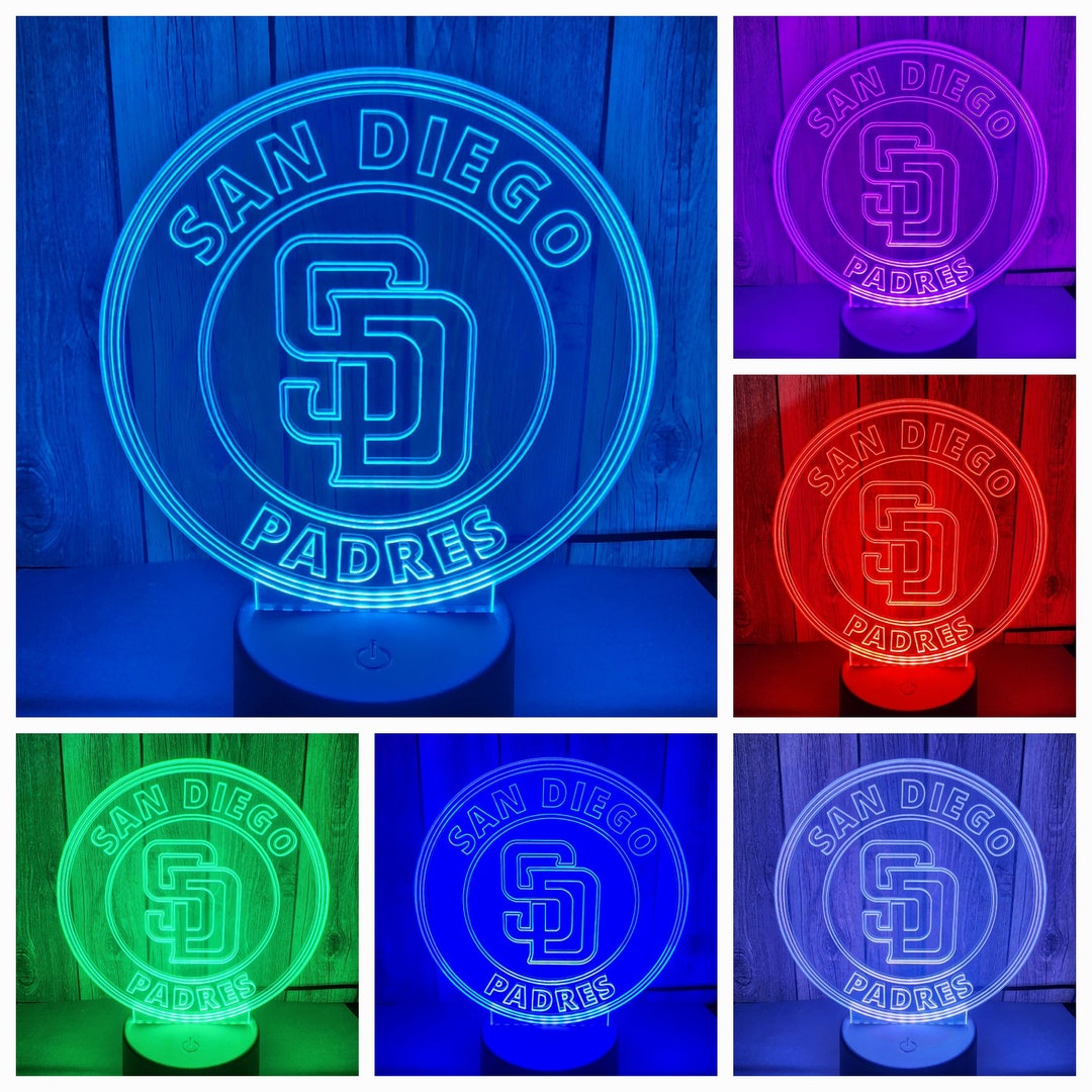 San Diego Padres 3d Lamp - Etsy