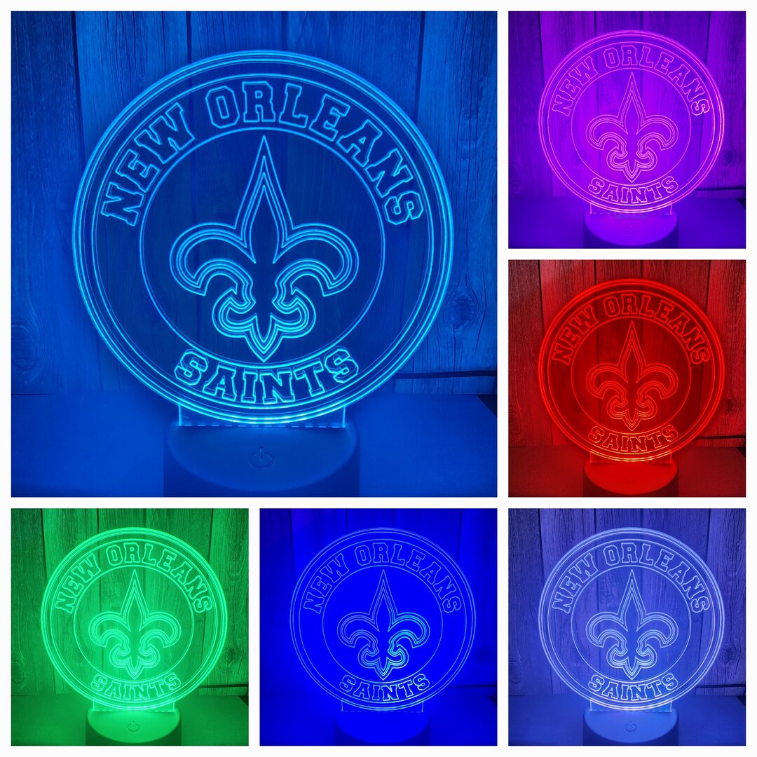 New Orleans Saints 3d Lamp - Etsy