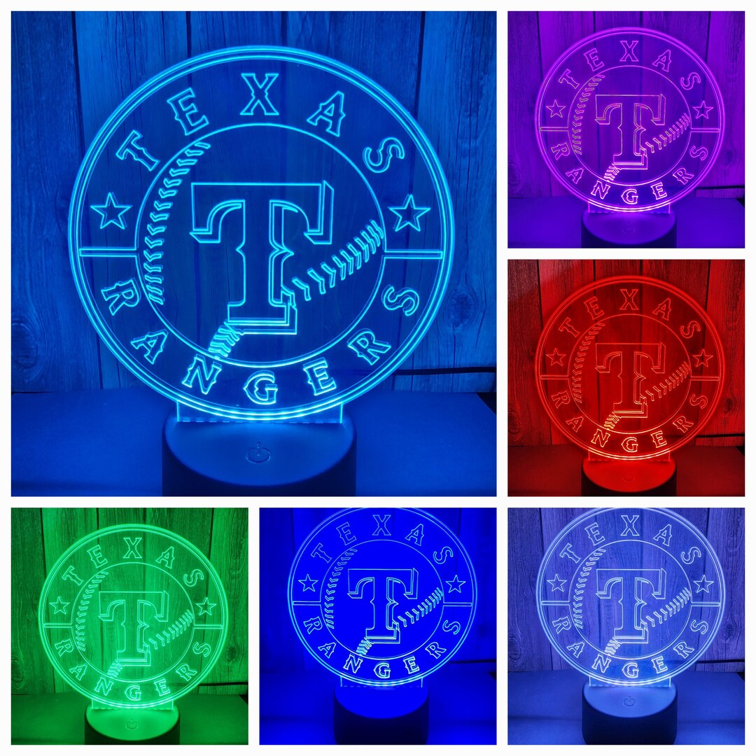 Texas Rangers 3d Lamp - Etsy