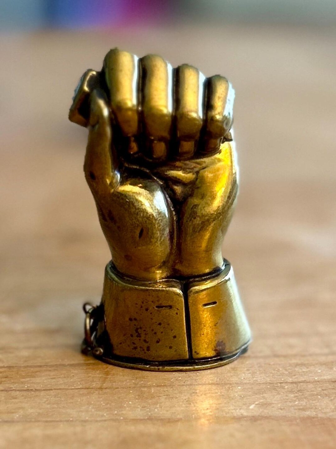 Antique Brass Fist Match Safe With Deponirt Stamp | Unique Pocket Vesta ...