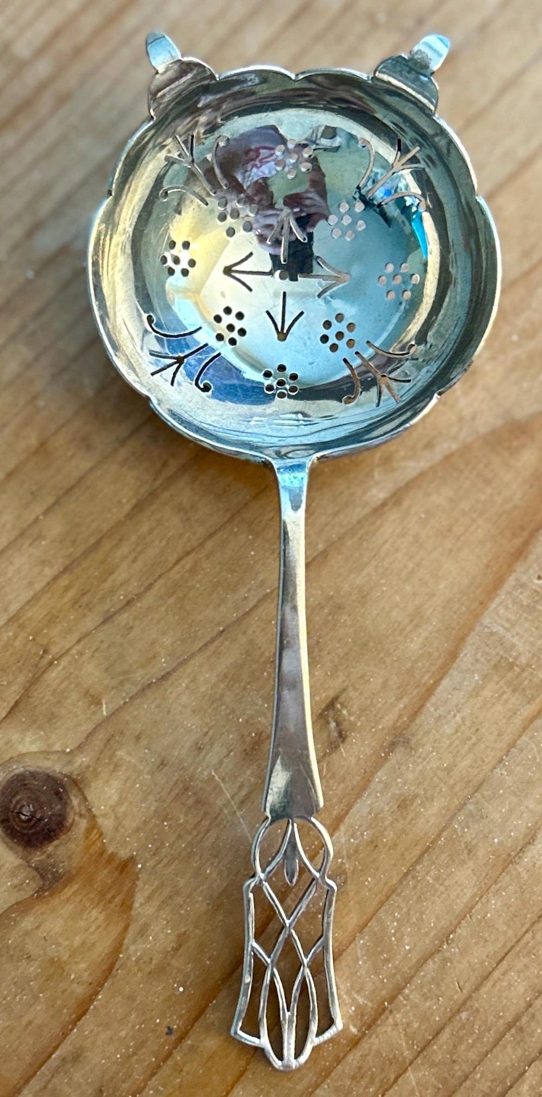 Antique Sterling Silver Tea Strainer - Etsy