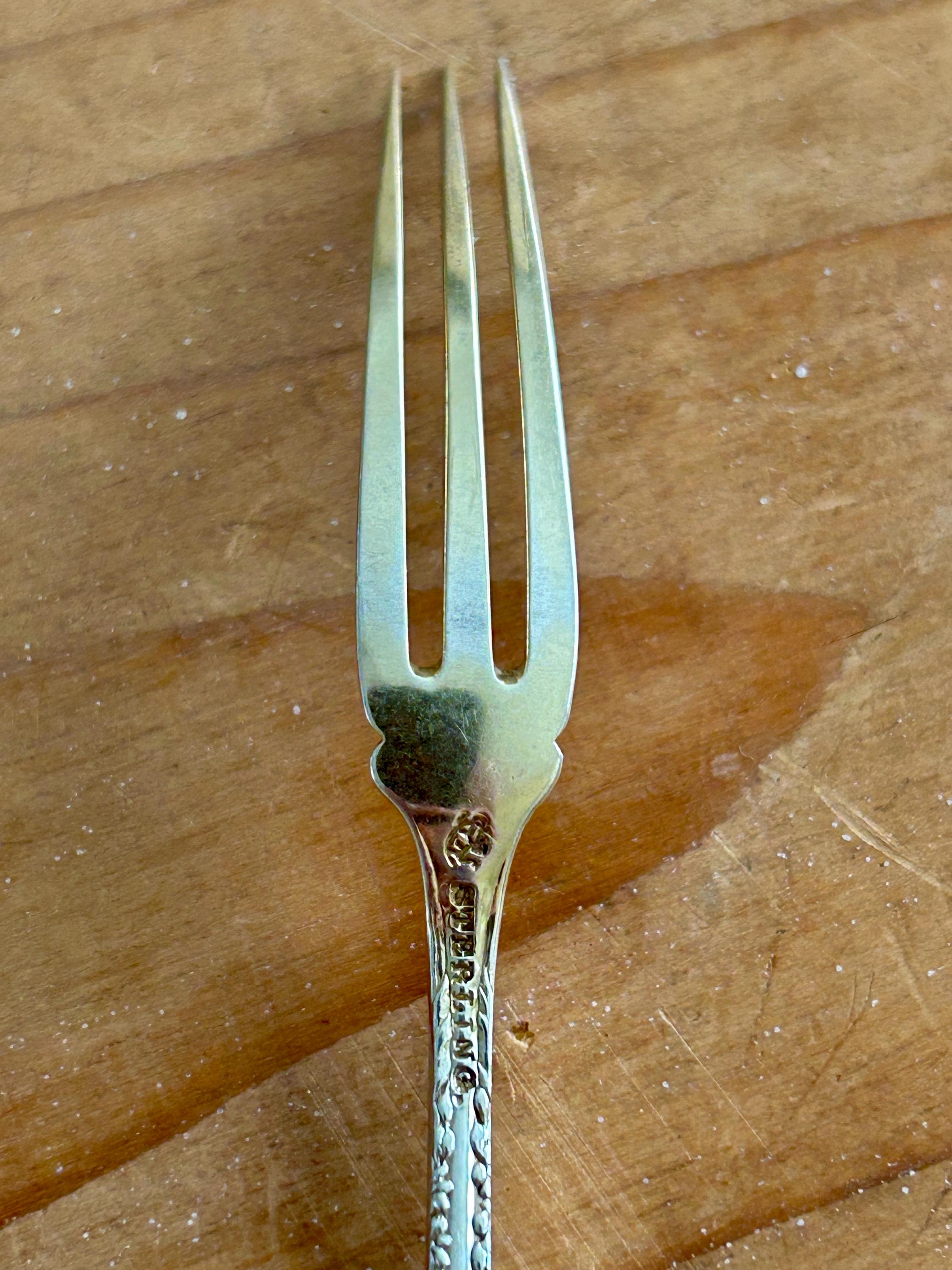 Set of 6 Sterling Silver Strawberry Forks by J.E. Caldwell - Etsy