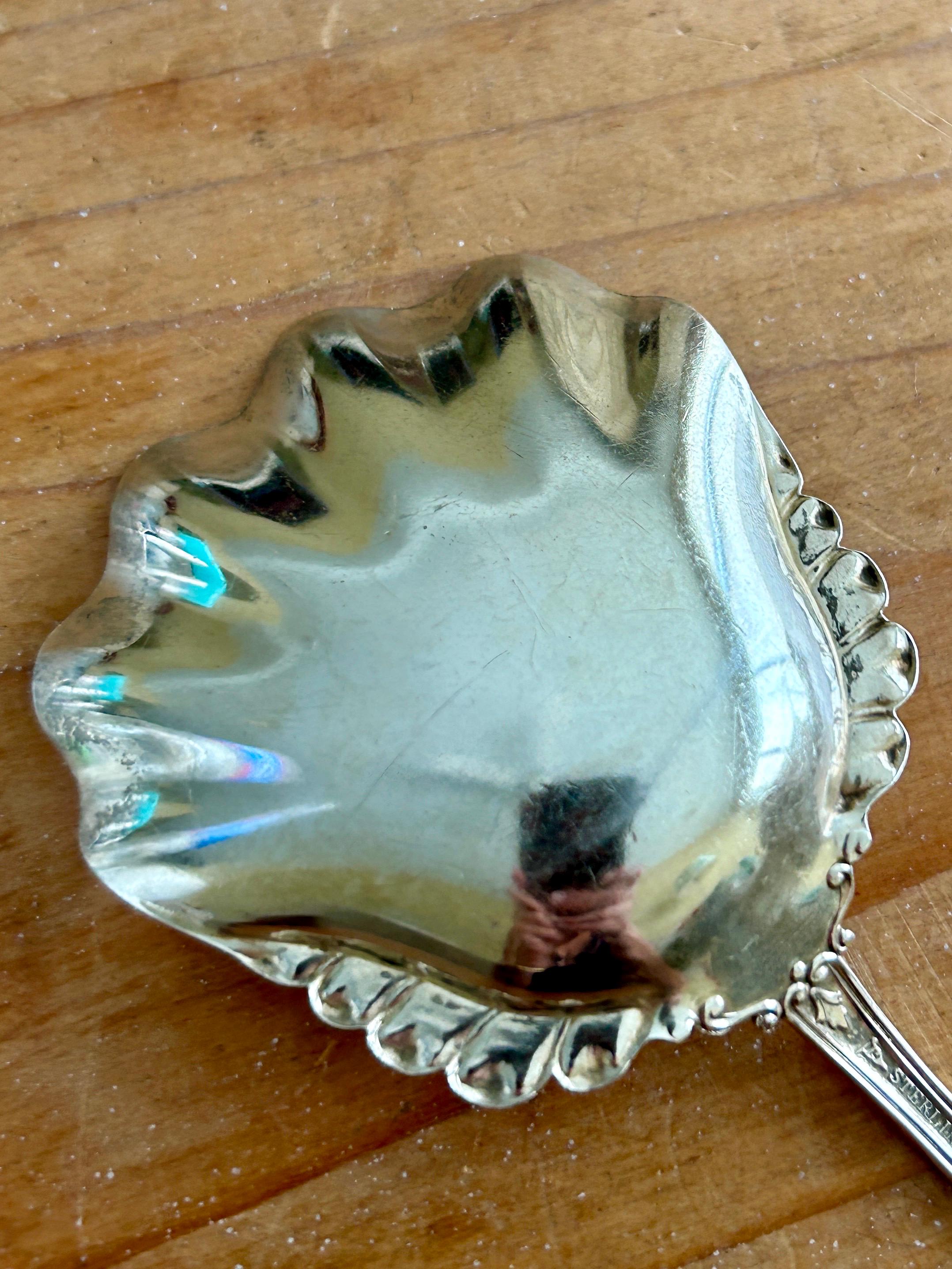 Vintage Sterling Silver Bon Bon, Nut or Candy Spoon With Monogram - Etsy