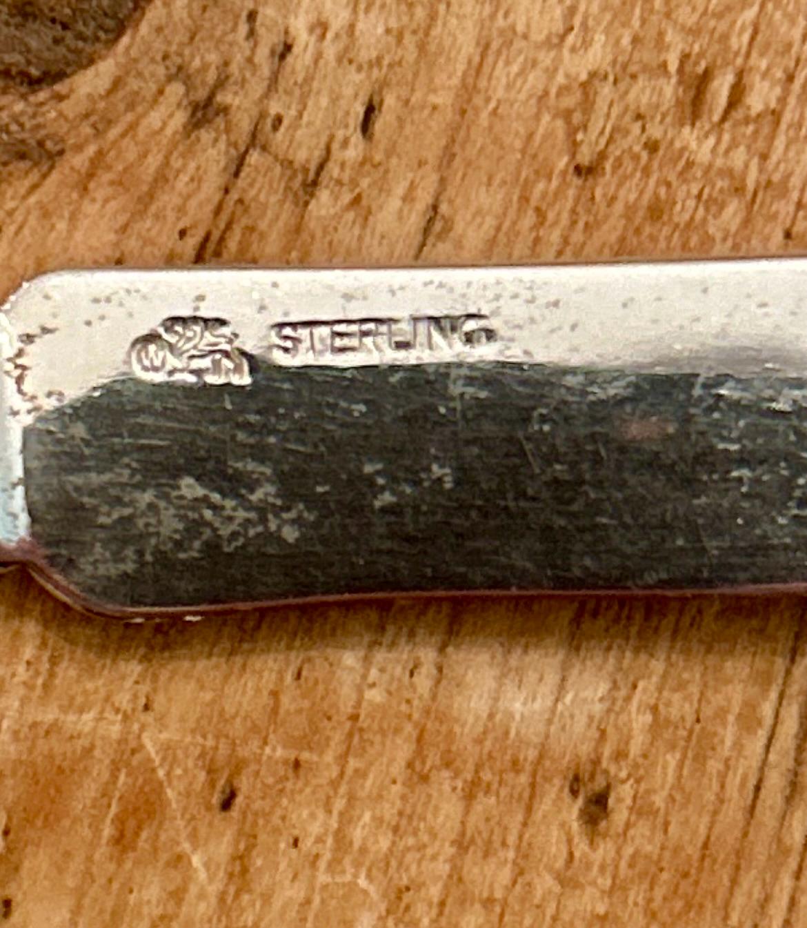 Whiting Sterling Silver Shell Pattern Butter or Fruit Knives Set of 6 ...