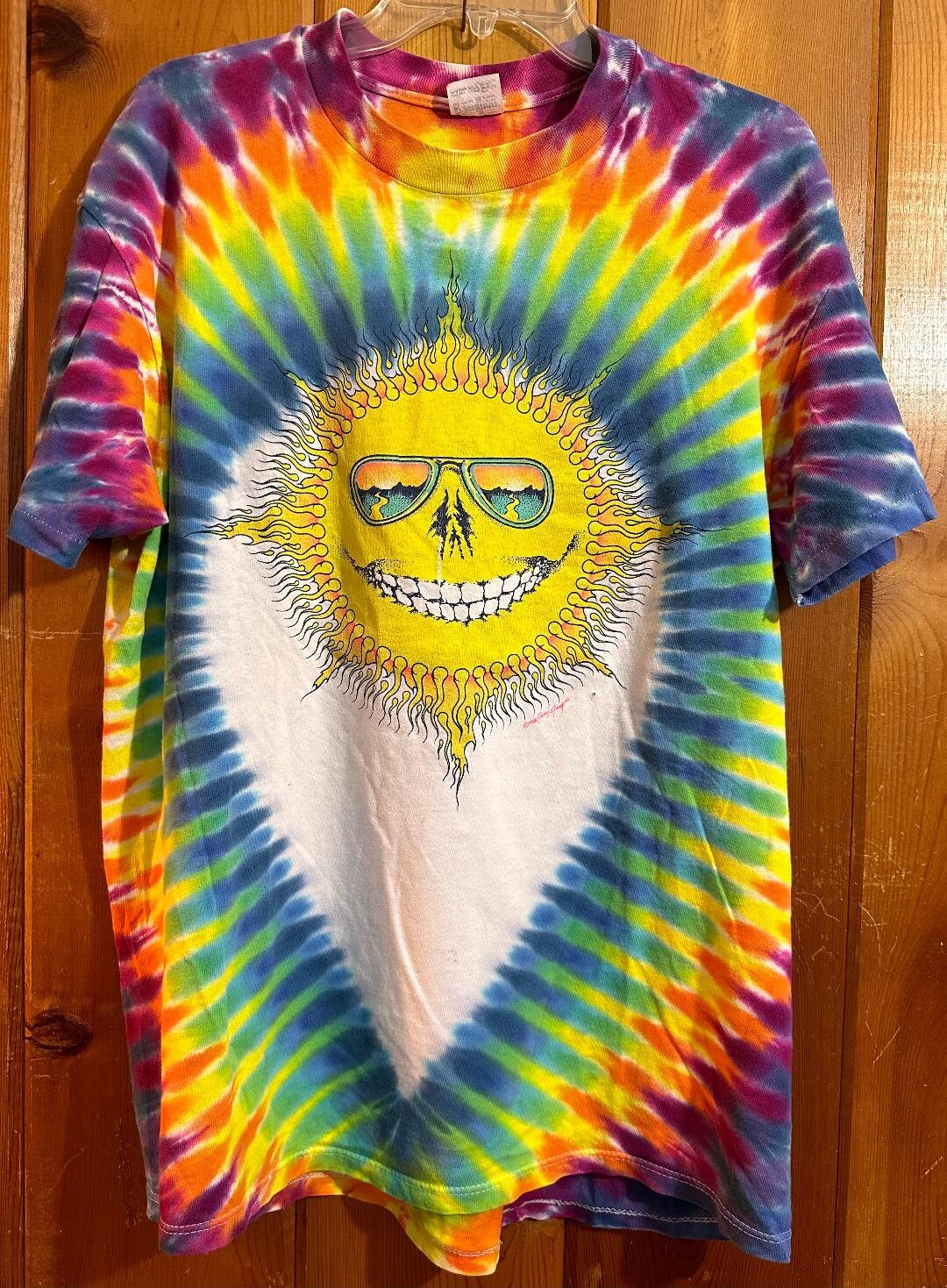 Vintage Jerry Jaspar Grateful Dead Sun and Moon Tie Dye Graphic T-shirt ...