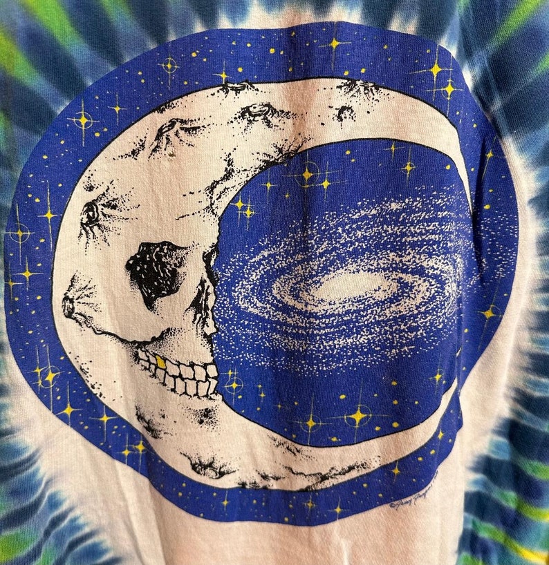 Vintage Jerry Jaspar Grateful Dead Sun and Moon Tie Dye Graphic T-shirt ...