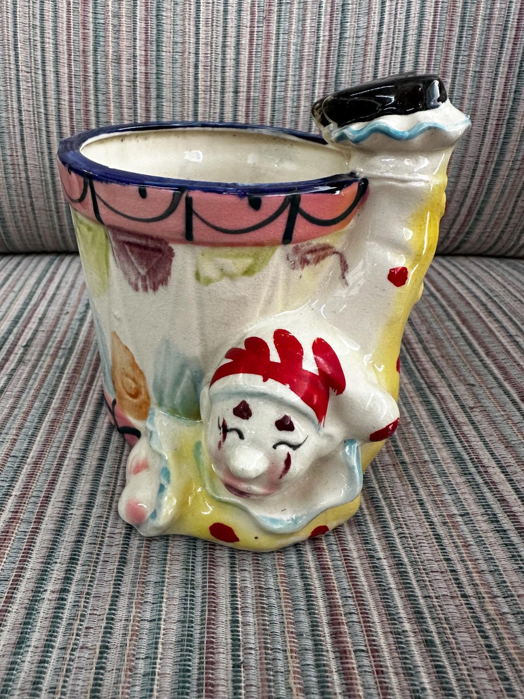Vintage Tumbling Clown Planter - Marked Japan - Etsy