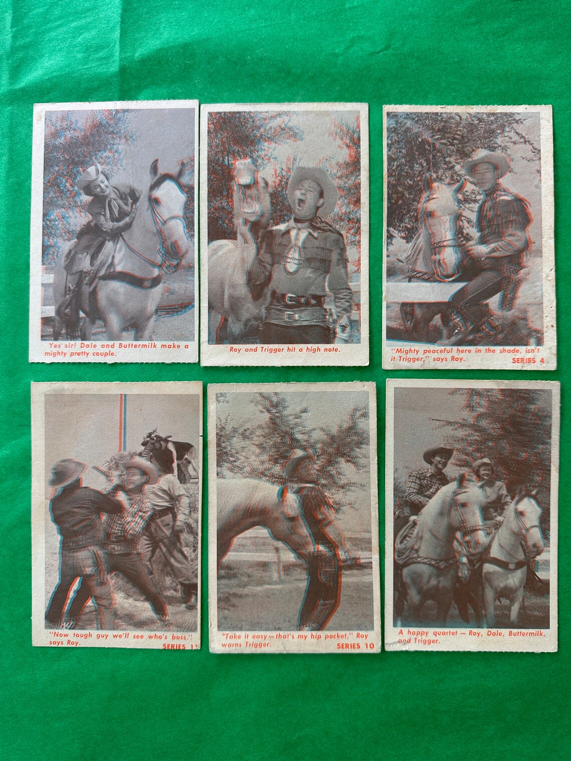 Roy Rogers Sugar Crisp Viewer and 3D Cards - Etsy