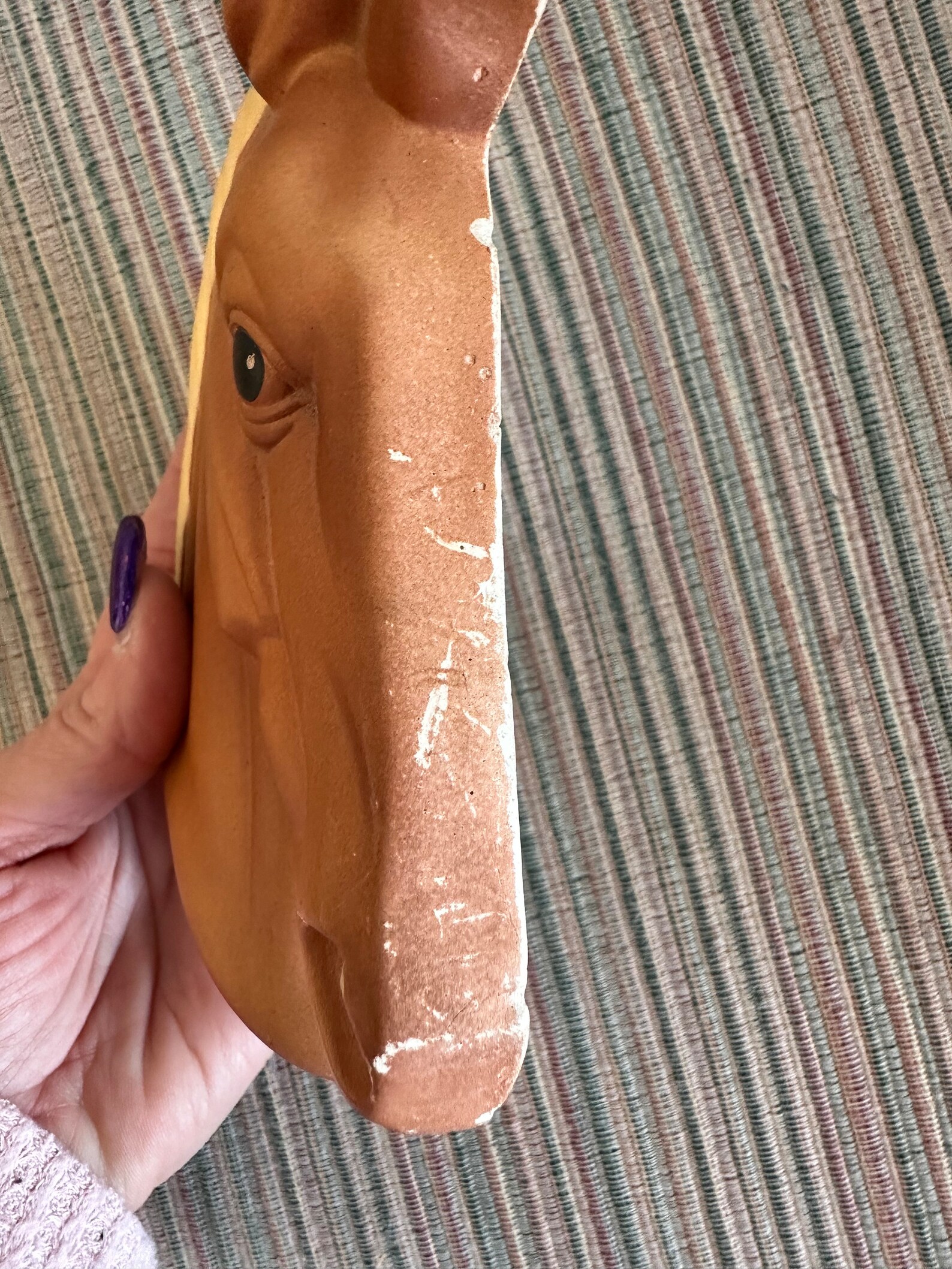 Chalkware Horse Heads - Etsy