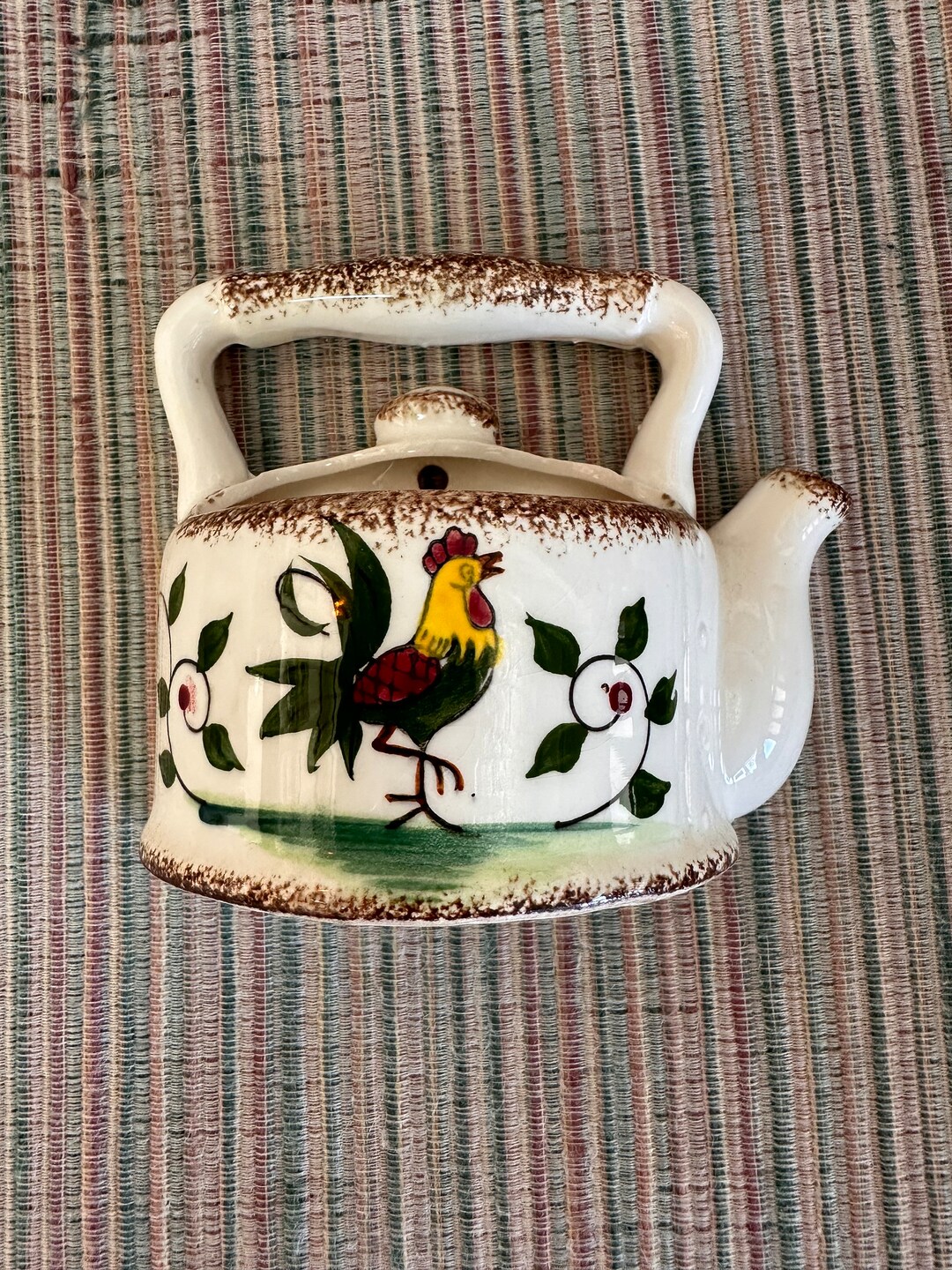 Napco Chicken Tea Pot Wall Pocket - Etsy