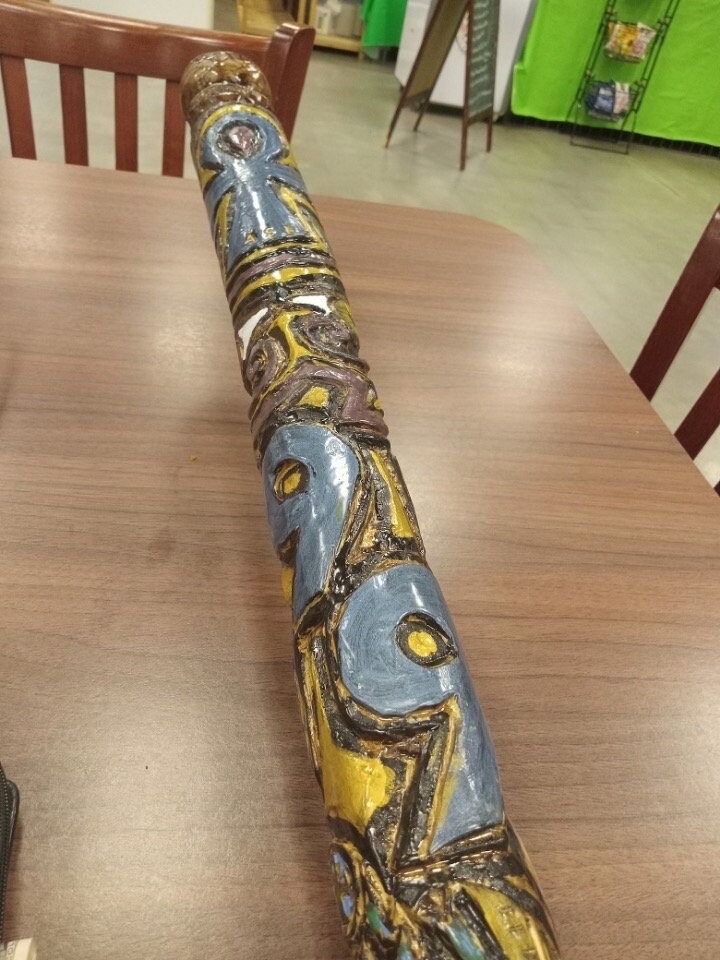 Ankh Symbol Hand-carved Wooden Walking Stick - Etsy