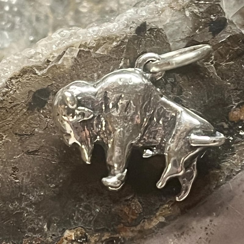 Bison Charm - Etsy