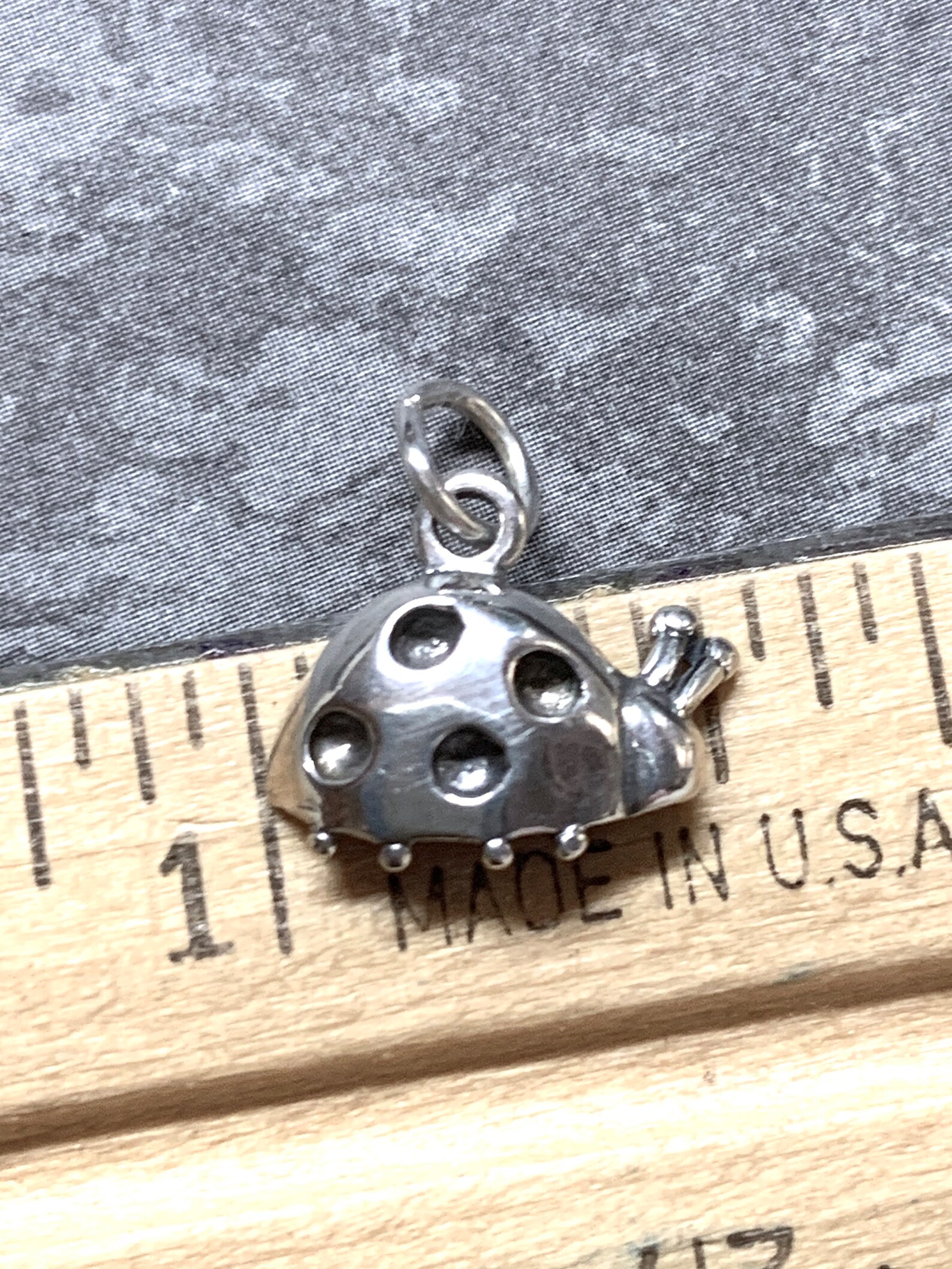 Sterling Ladybug Charm, Silver Ladybug Charm, Sterling Gardening Charm ...