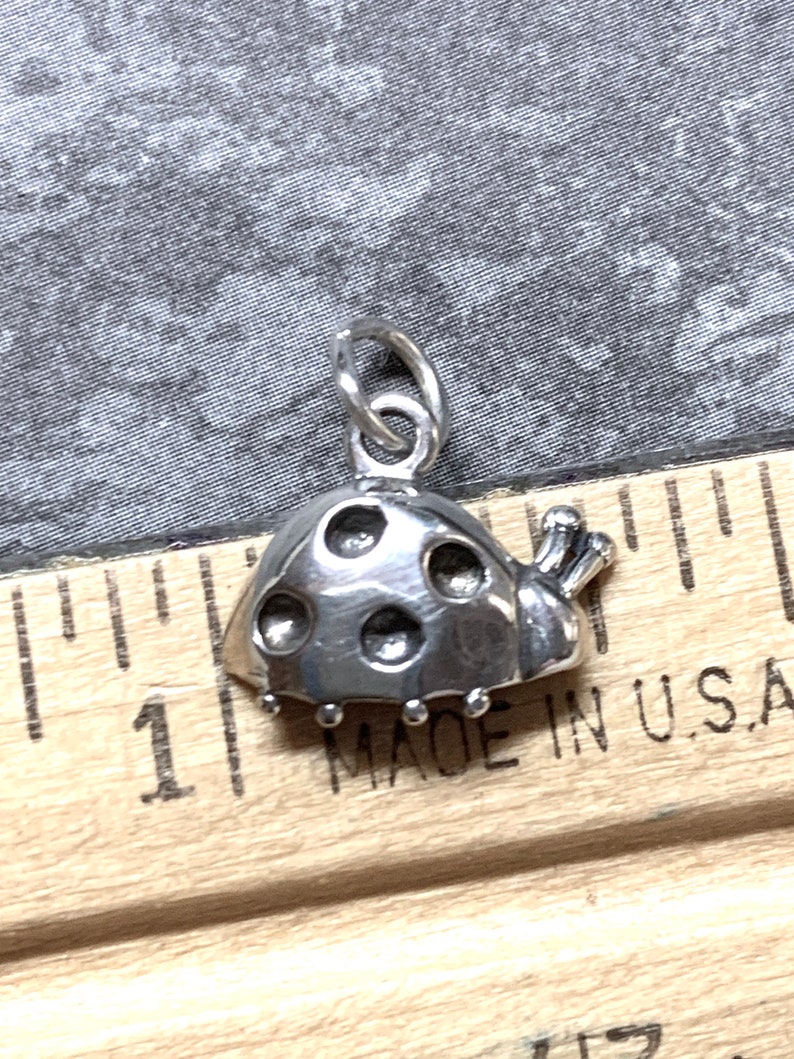 Sterling Ladybug Charm, Silver Ladybug Charm, Sterling Gardening Charm ...