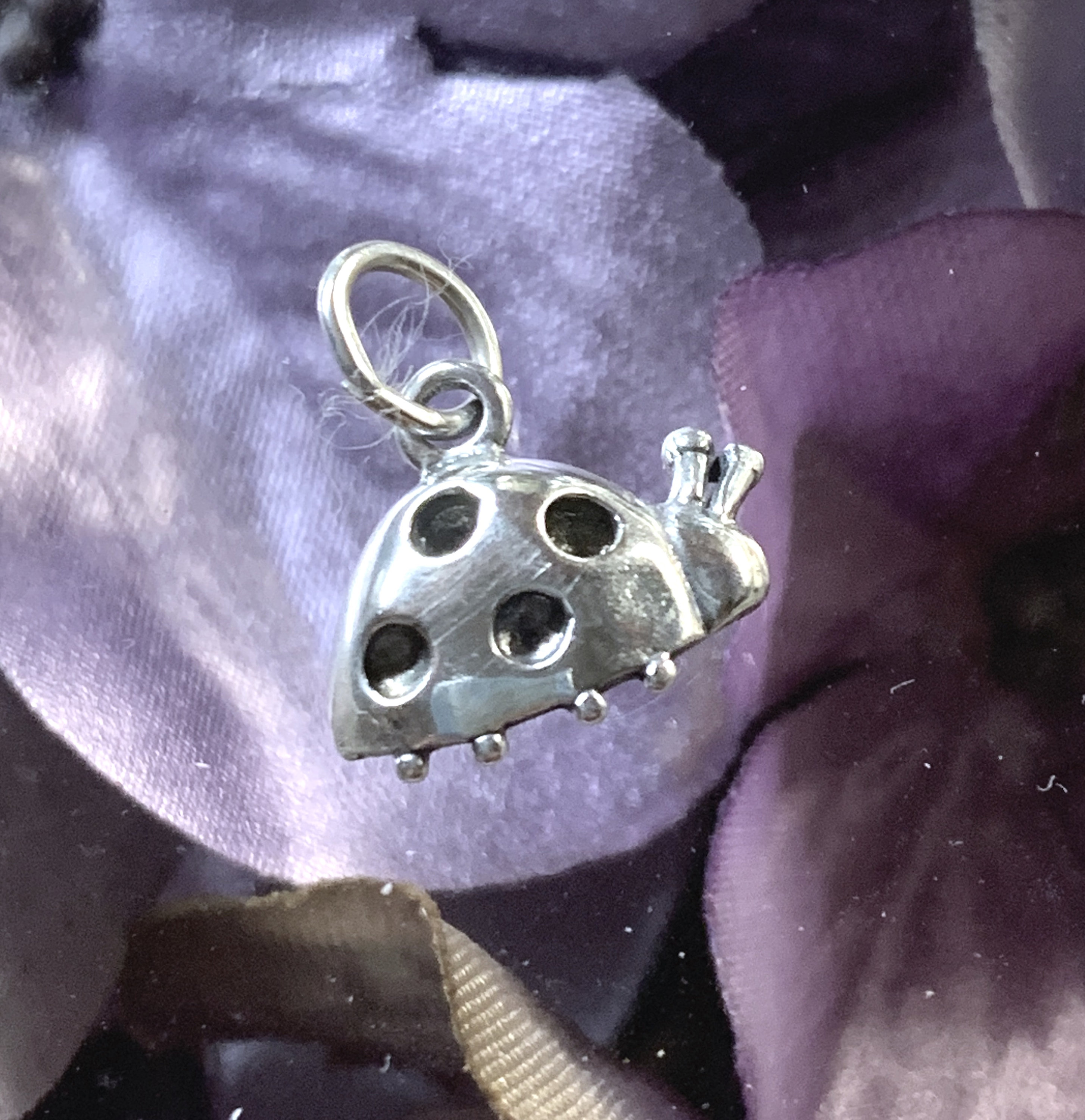 Sterling Ladybug Charm, Silver Ladybug Charm, Sterling Gardening Charm ...