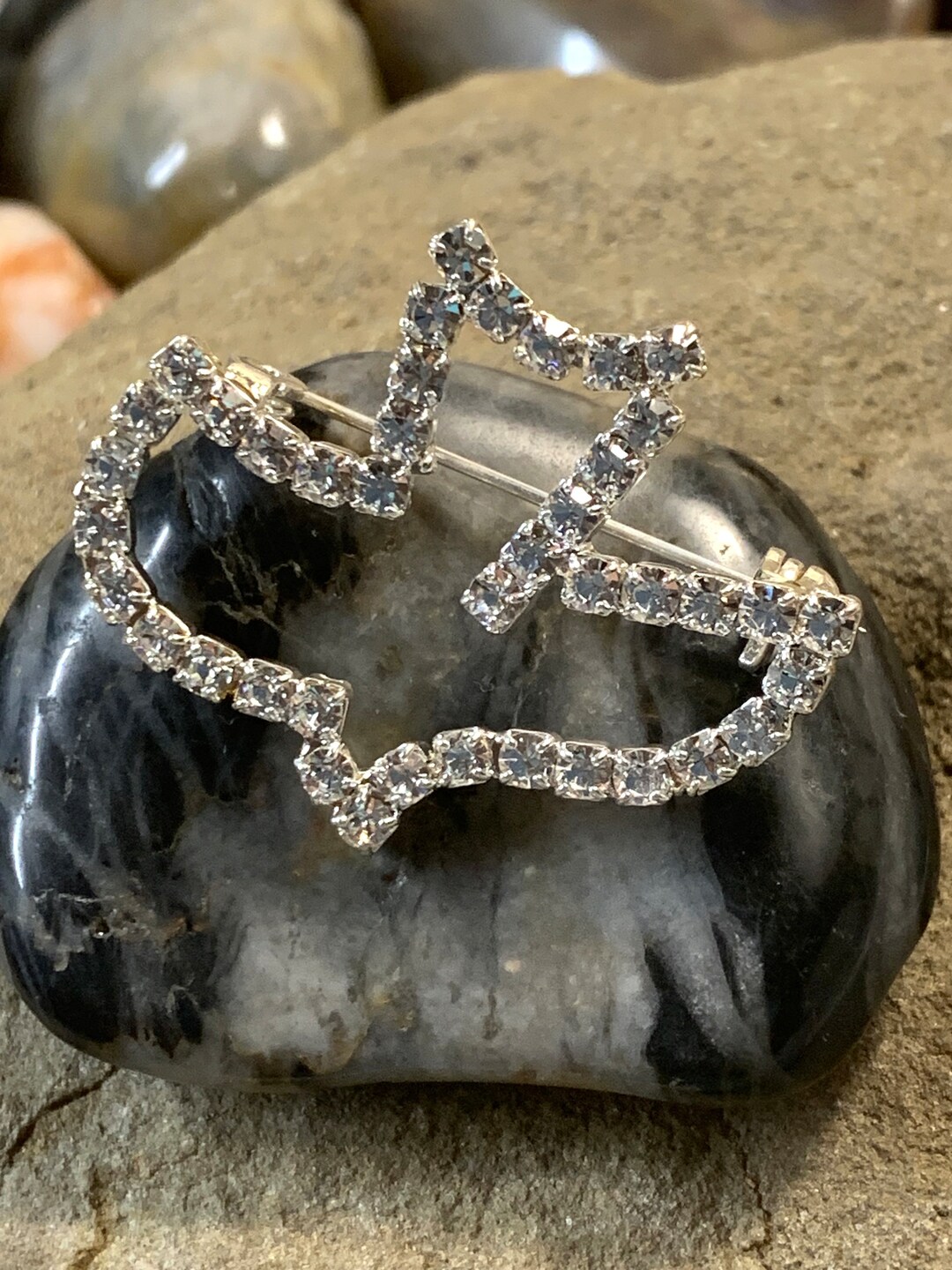 Crystal Dove Pin, Dove Brooch, Vintage Crystal Dove Pin, Peace Jewelry ...