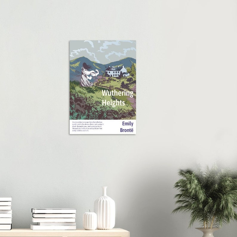 Wuthering Heights Illustrated Poster | Literary Artwork | Literary ...