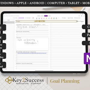 Key2success 2025 Onenote Digital Planner - Personal Version - Etsy