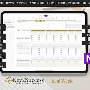 Key2success 2026 Onenote Digital Planner - Professional Version - Etsy