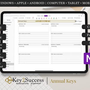 Key2success 2026 Onenote Digital Planner - Personal Version - Etsy