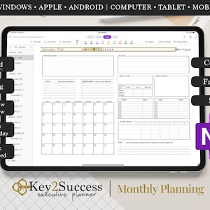 Key2success 2026 Onenote Digital Planner - Business Version - Etsy