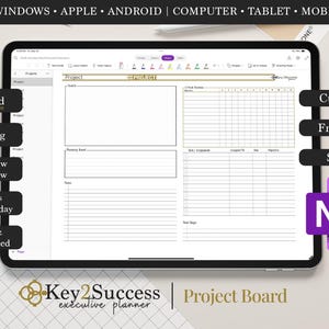 Key2success 2026 Onenote Digital Planner - Professional Version - Etsy